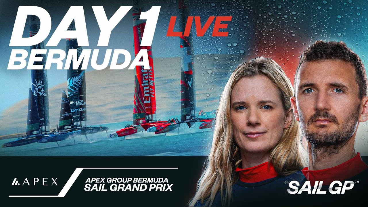 2024 Apex Group Bermuda Sail Grand Prix | Day 1 LIVE - Nautic TV